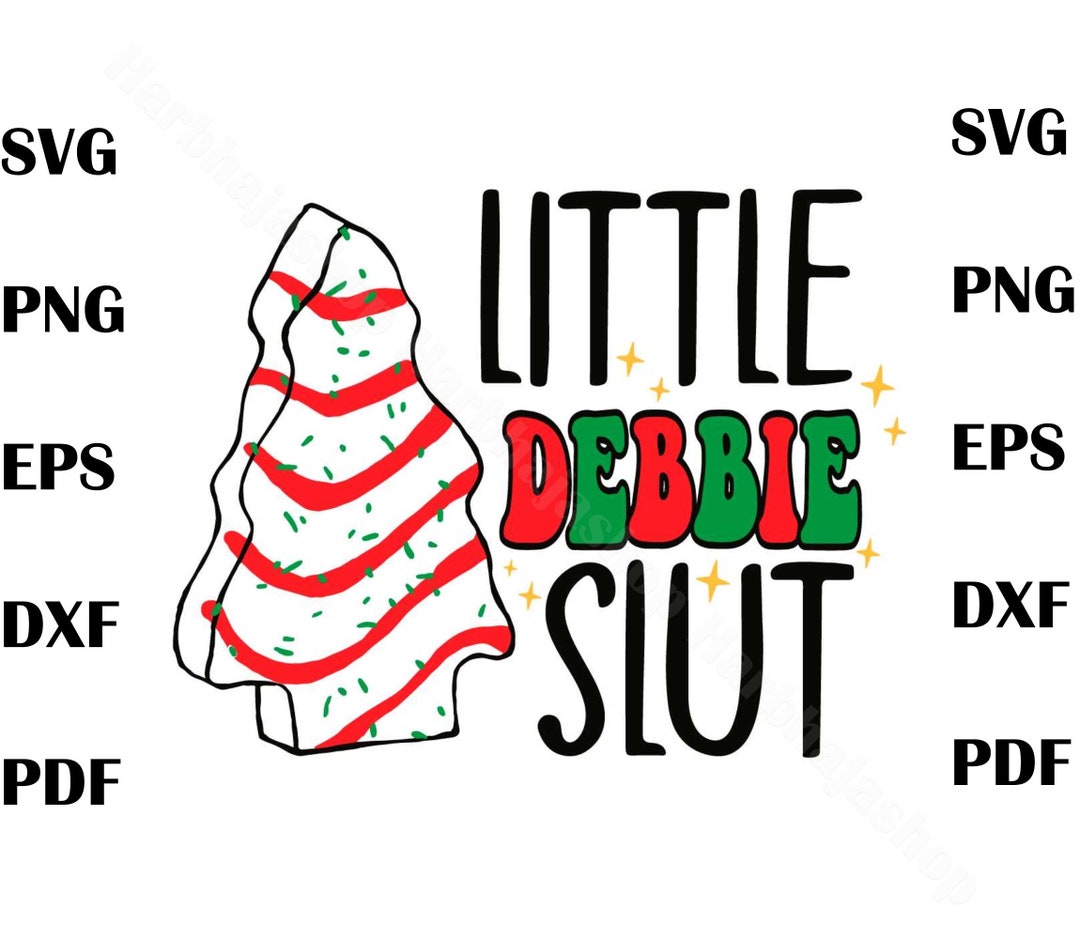 Little Debbie Slut Christmas Tree Cake SVG Merry Xmas Cake - Etsy