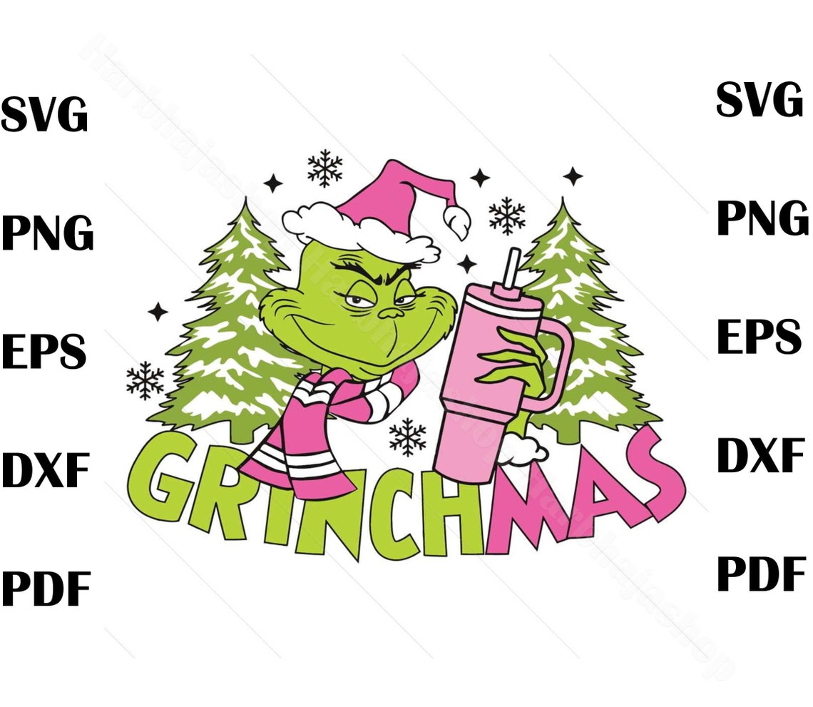 Retro Grinchmas Boo-jee Grinch SVG File, Christmas Grinch Svg Graphic ...