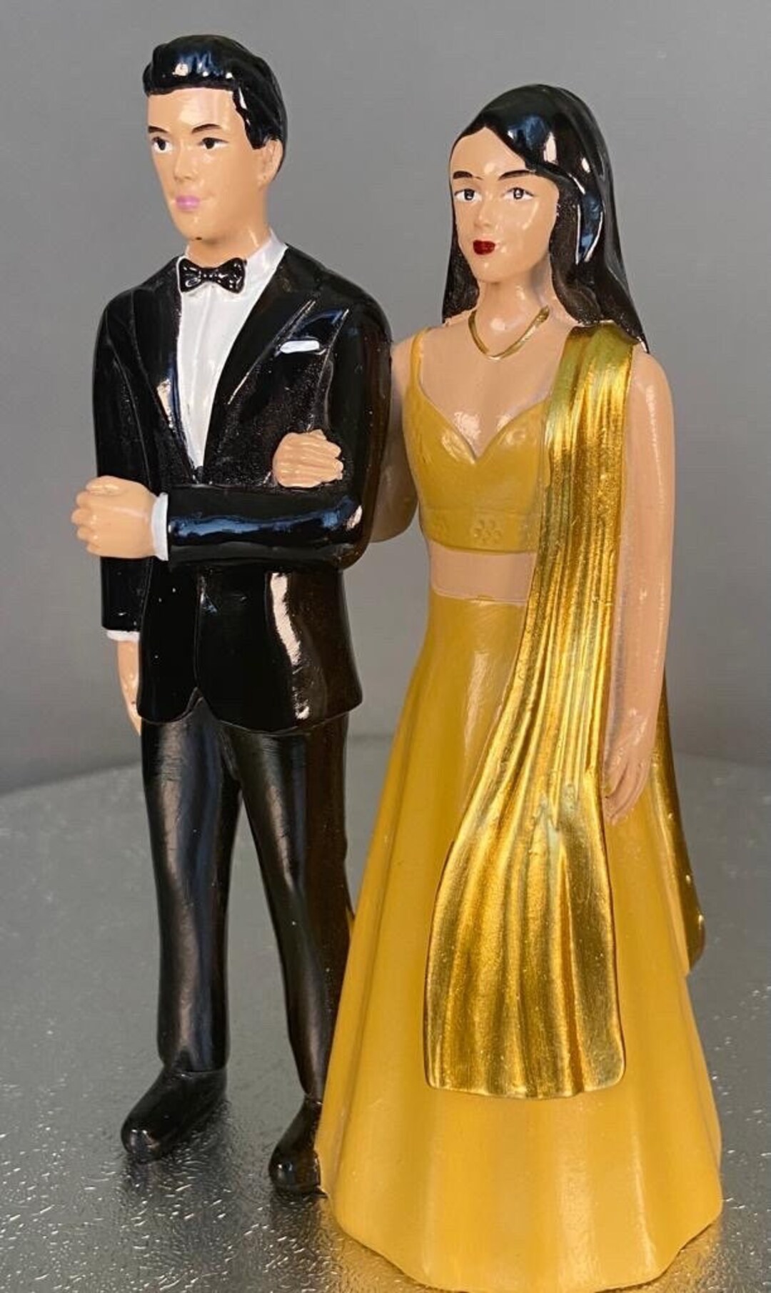 Asian Wedding Cake Topper, Indian Cake Toppers, Bride and Groom Cake ...