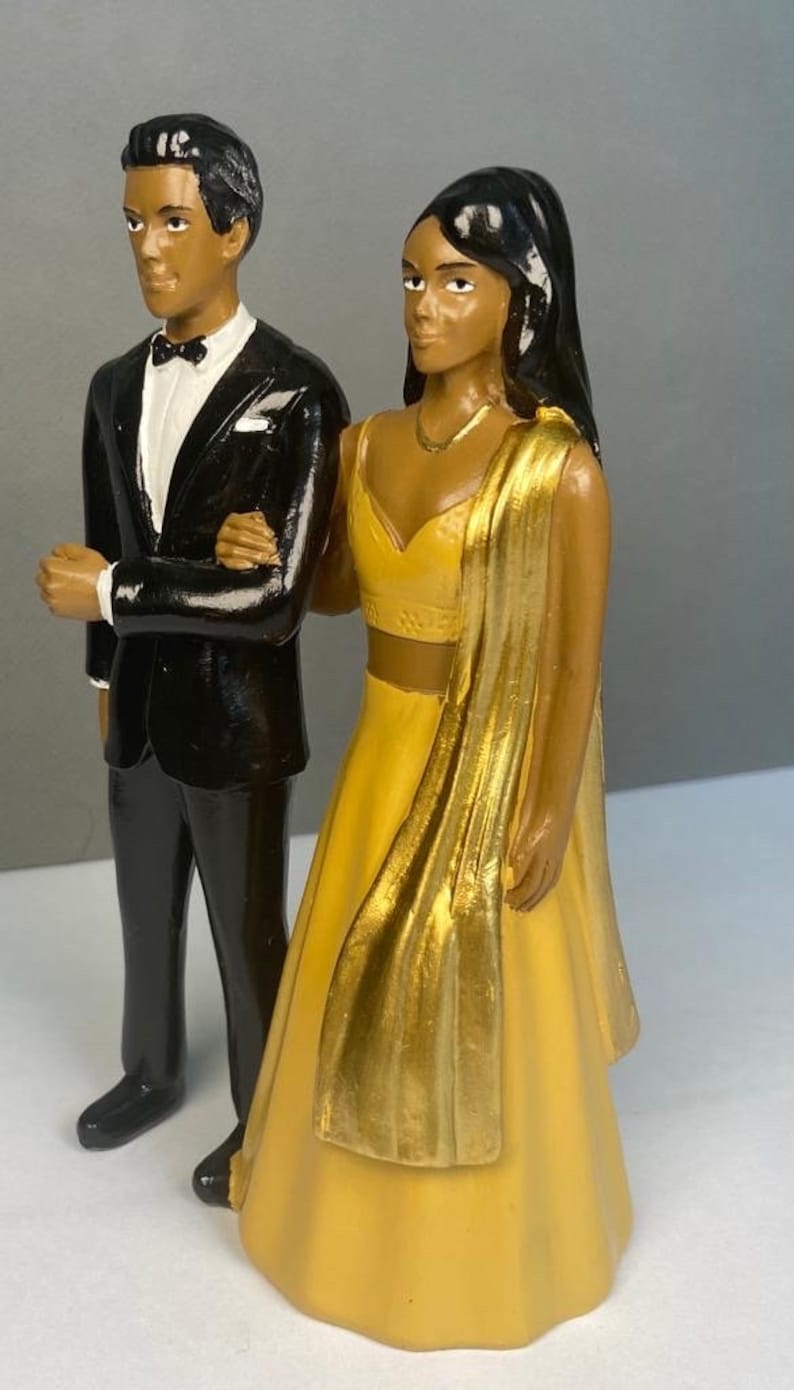 Asian Wedding Cake Topper, Indian Cake Toppers, Bride and Groom Cake ...
