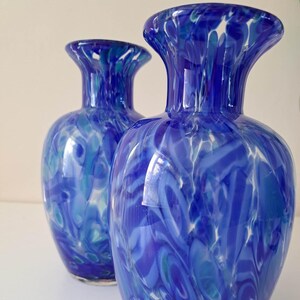 Hand Blown Blue Vintage Glass Vase. Price for 1 Pc - Etsy