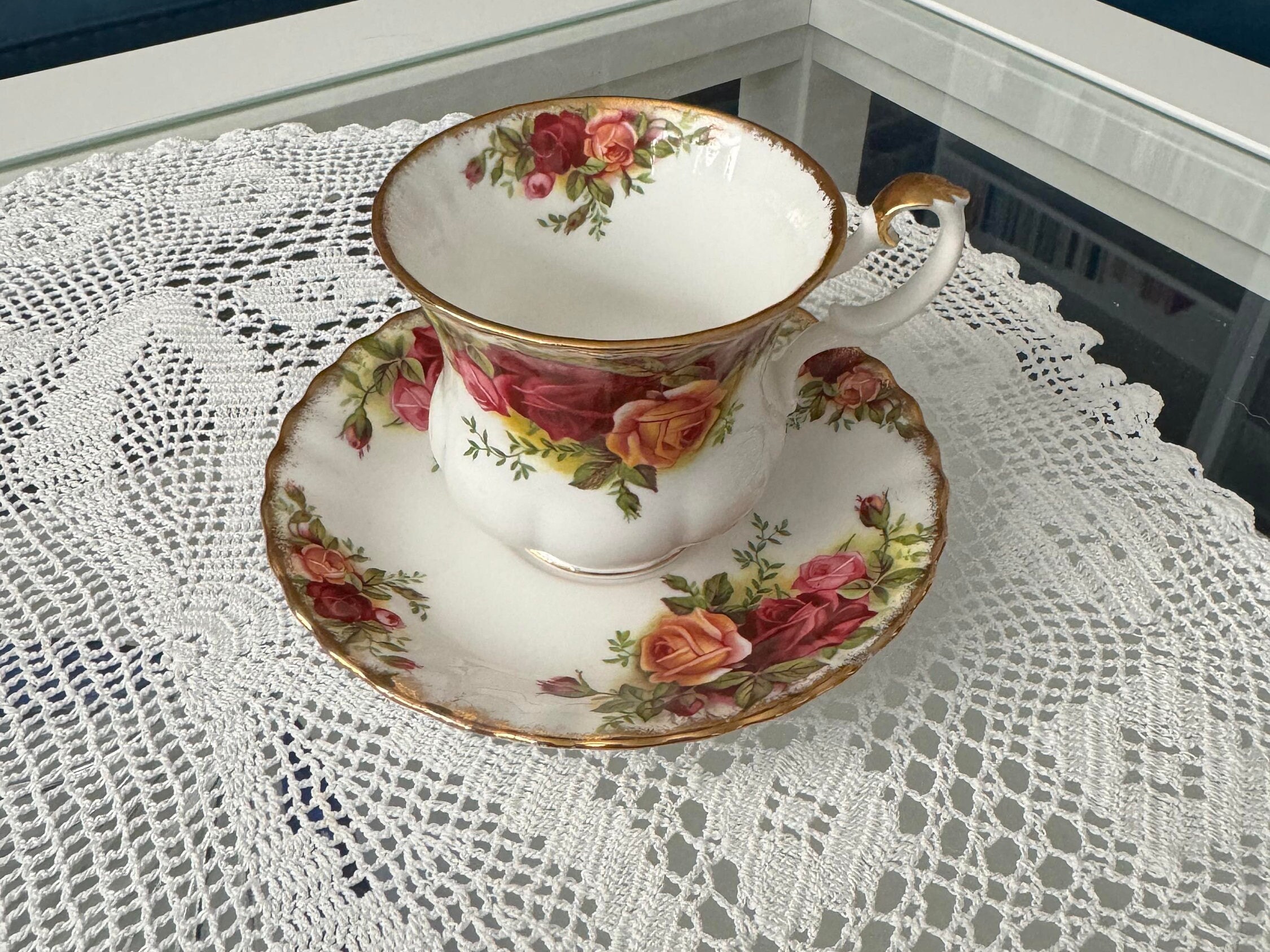 Royal Albert Old Country Roses Tea Cup and Saucer - Etsy
