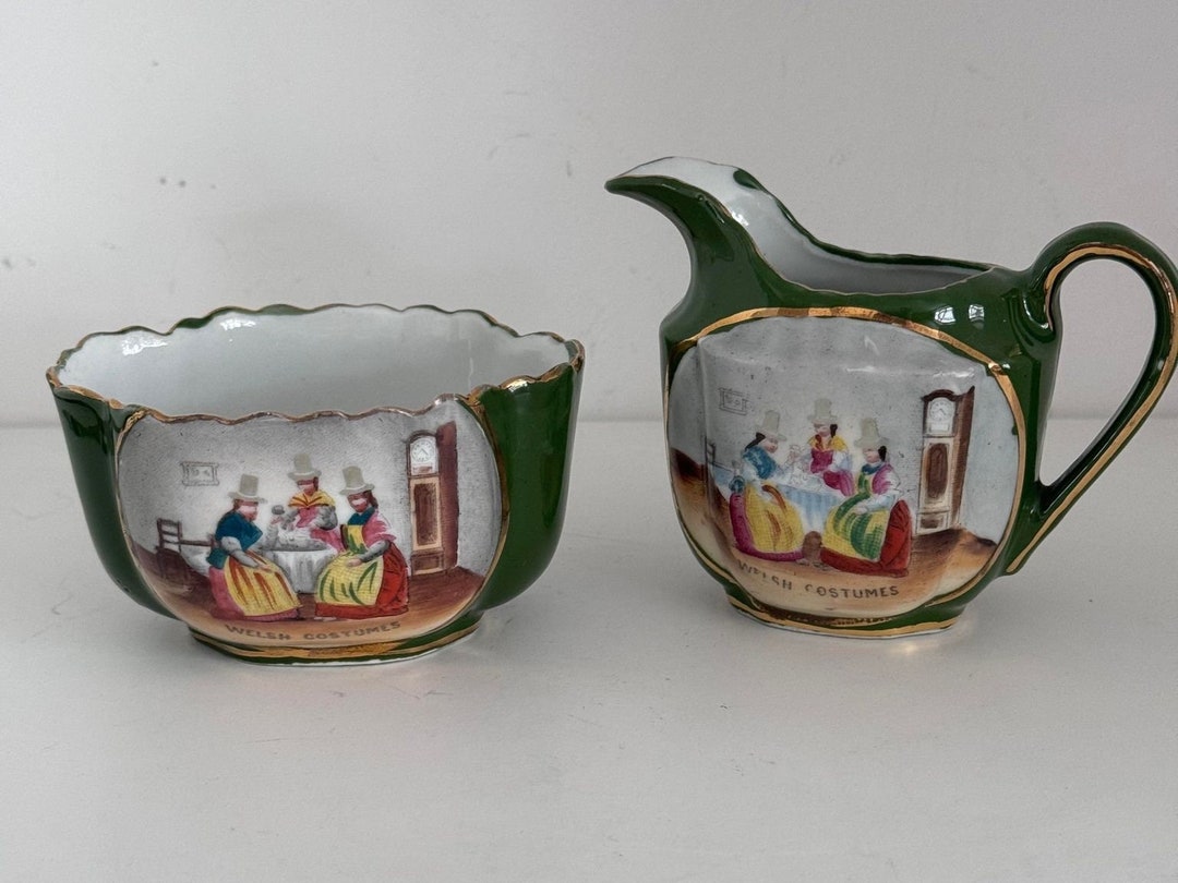 Welsh, Victorian Tea Set With Milk Jug and Sugar Bowl. - Etsy UK
