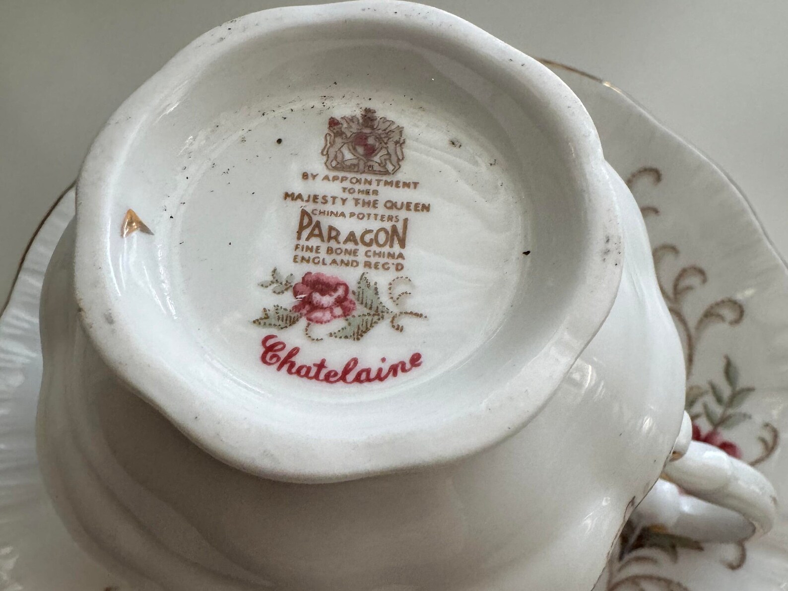 Vintage Paragon Trio Cup and Saucers, Hand-painted - Etsy