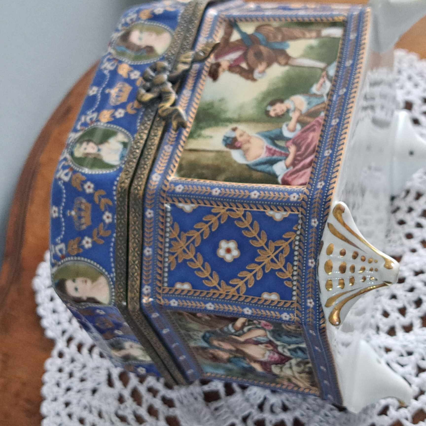 Antique Hand-painted Limoges Porcelain Box. - Etsy
