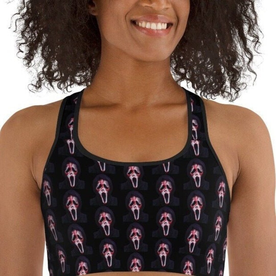 Bloody Ghostface Sports Bra - Etsy