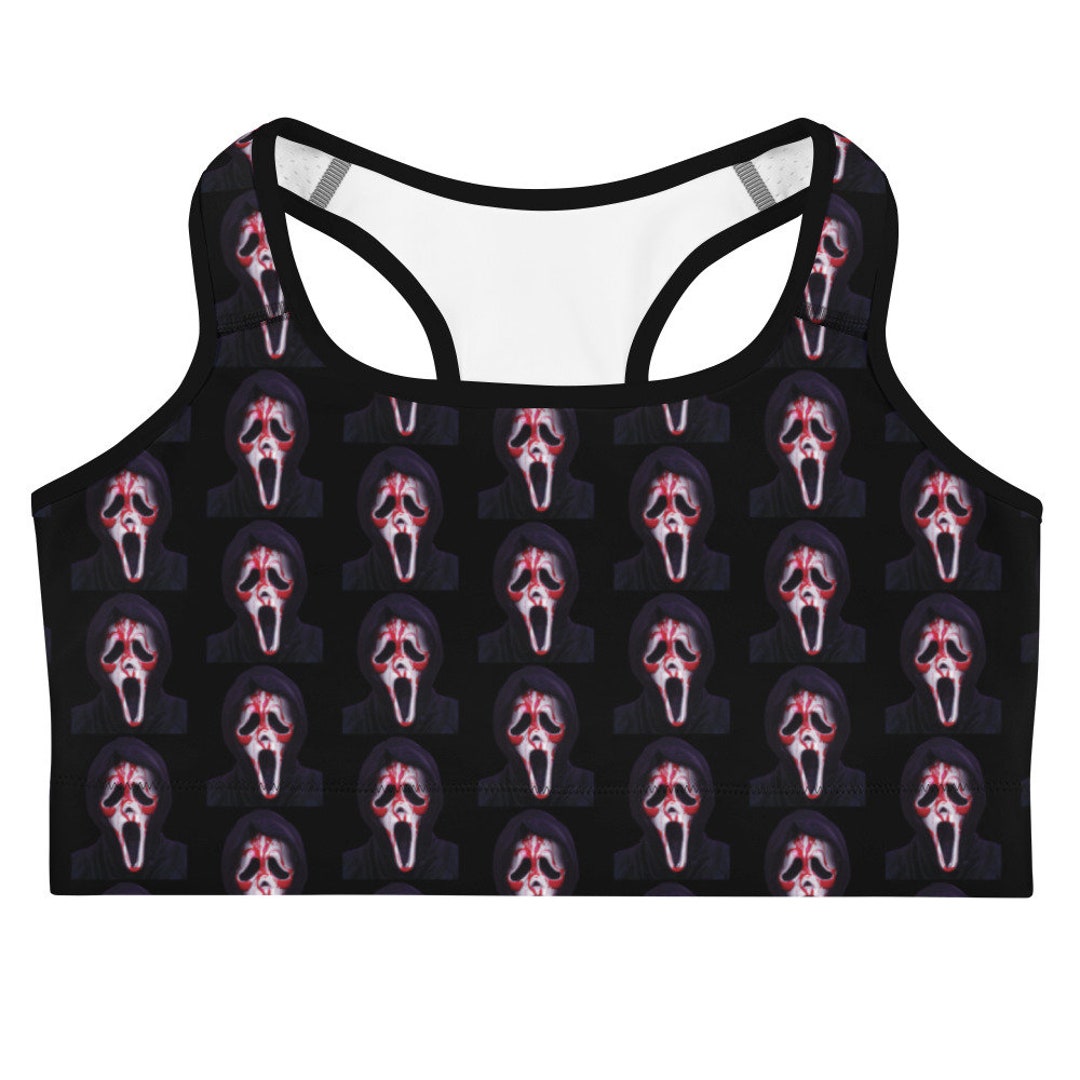 Bloody Ghostface Sports Bra - Etsy
