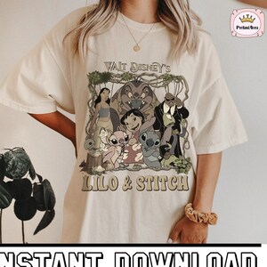 Stitch Vintage 90's Sublimation Design, Stitch Characters PNG, Retro ...