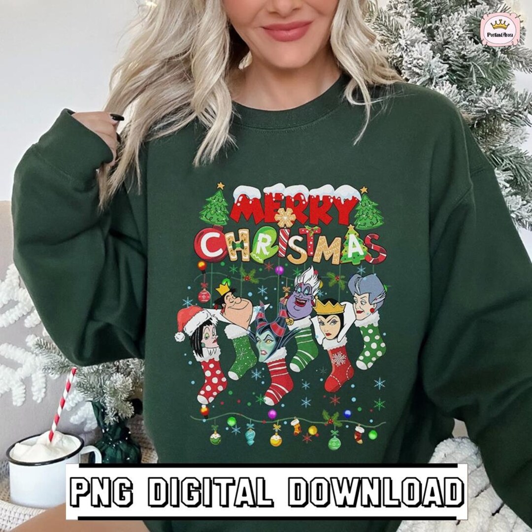 Merry Christmas Villains Png Download, Disneyland Villains Download ...