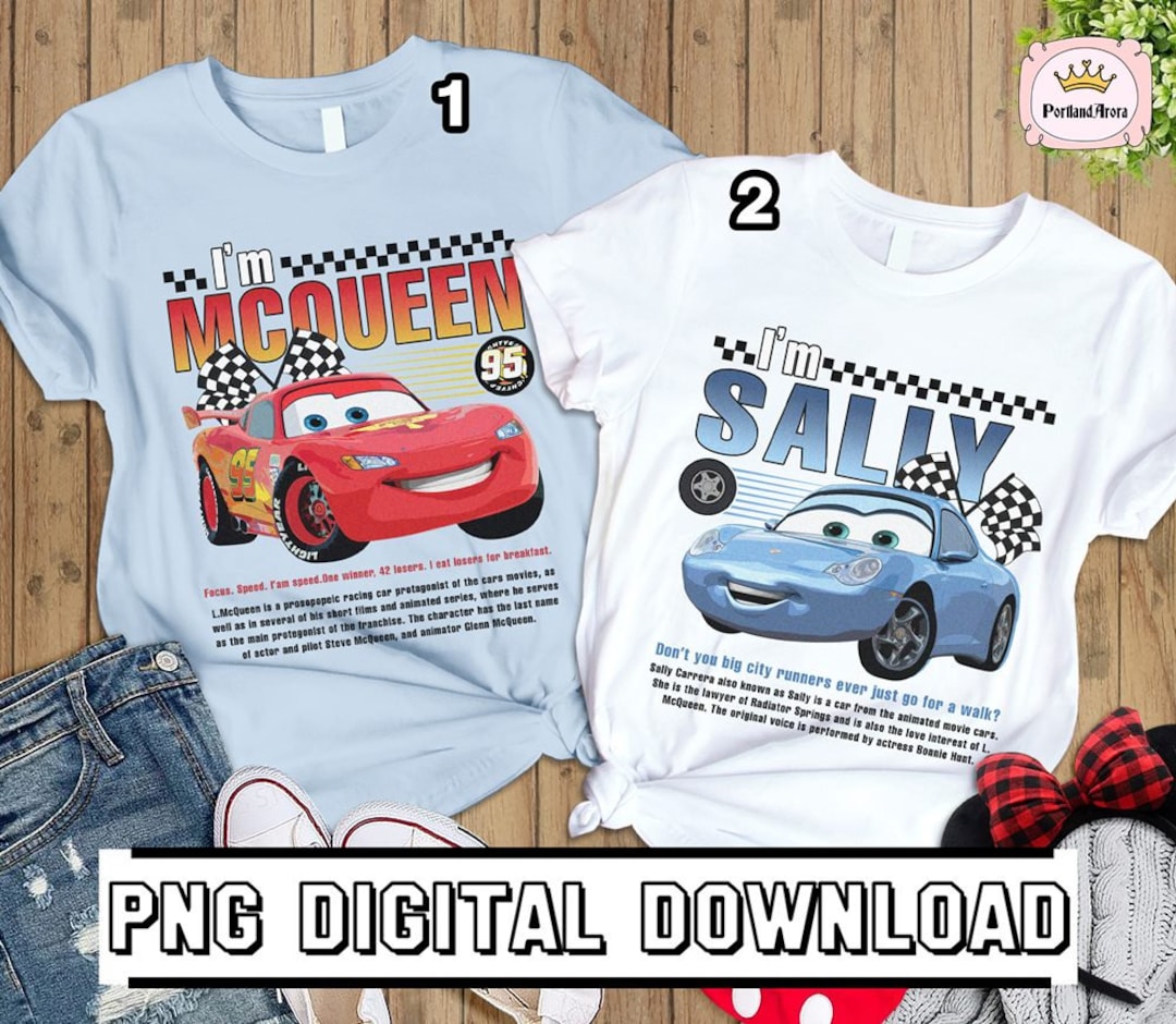 Cars Lightning Mcqueen and Sally Png Bundle, I'm Lightning Sally Cars ...