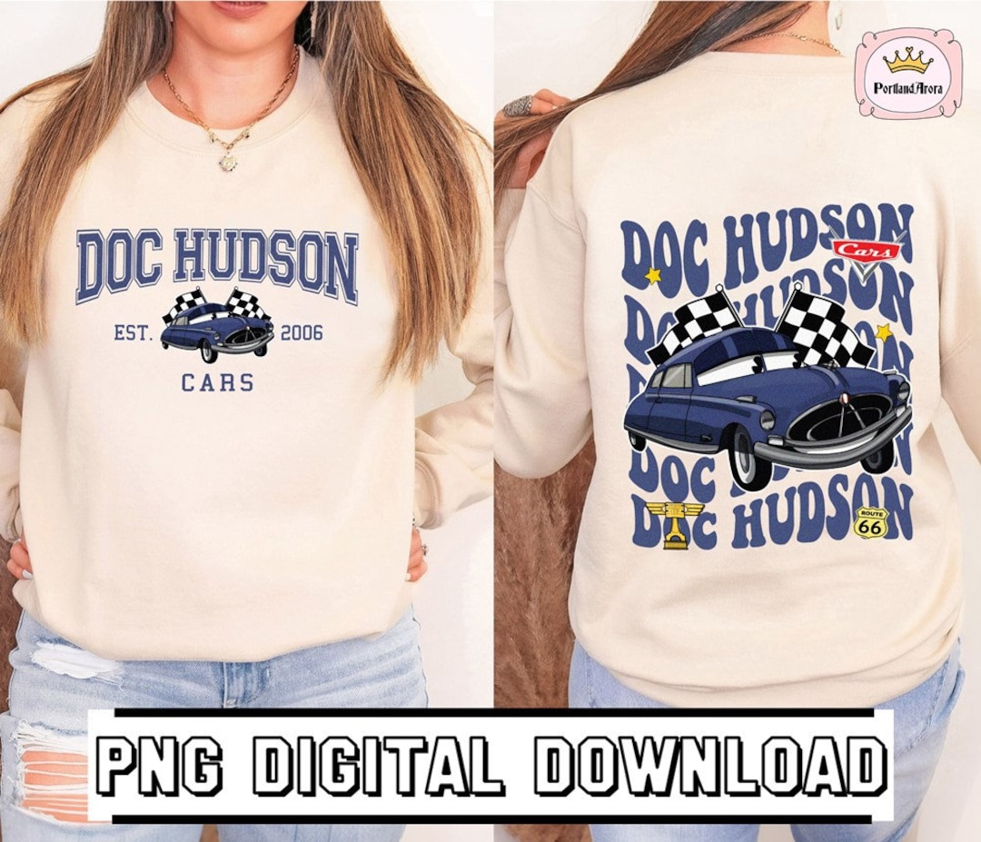 Digital Download Download | Doc Hudson Shirt Download | Cars Movie PNG ...
