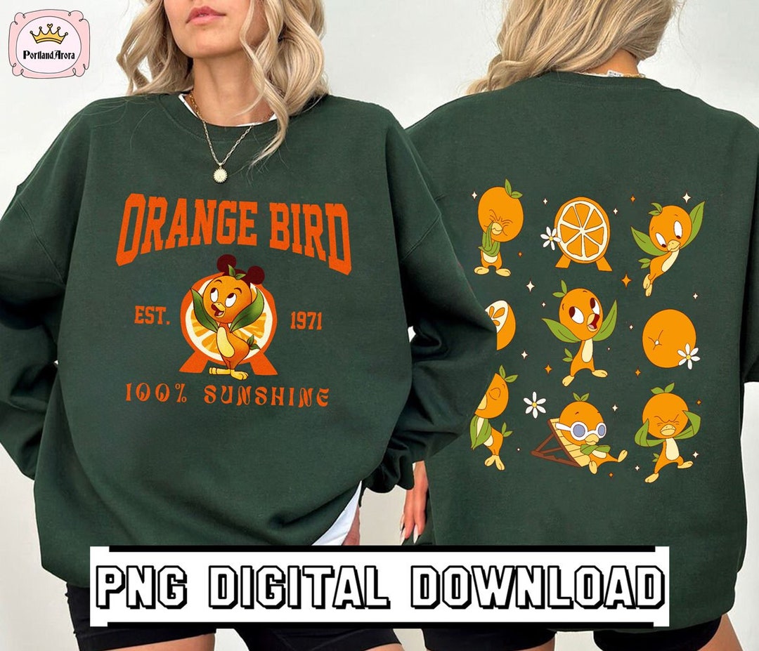 Digital Download | Orange Bird Epcot Png Download | Sunshine Orange ...