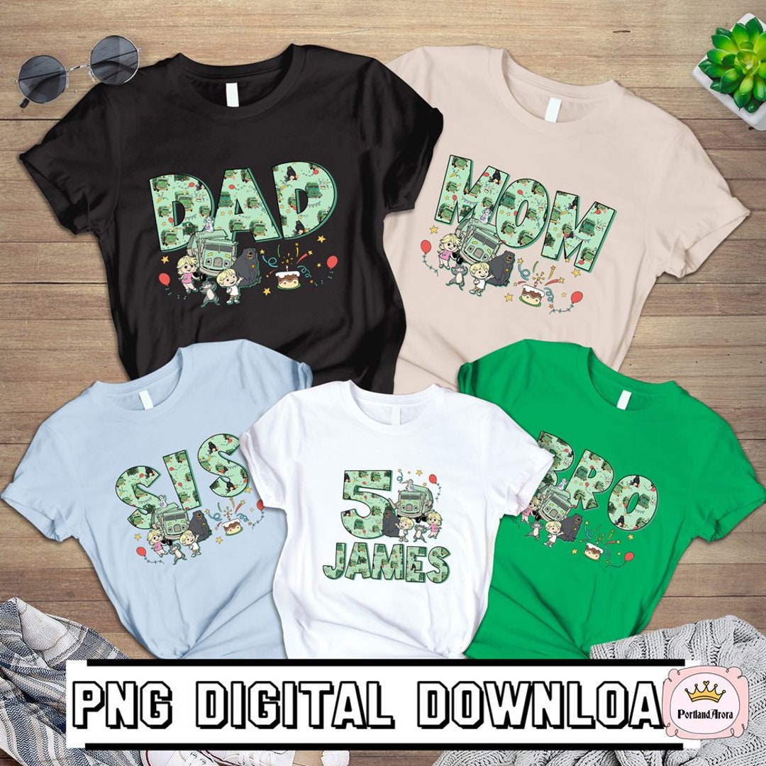 Personalized Trask Truck Family Birthday Png, Trash Truck Theme Png ...