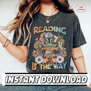 Mandalorian Baby Yoda Reading is the Way Digital Download | Starwar ...