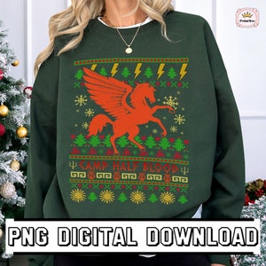 Vintage Camp Half Blood Christmas Digital Download, Camp Halfblood ...
