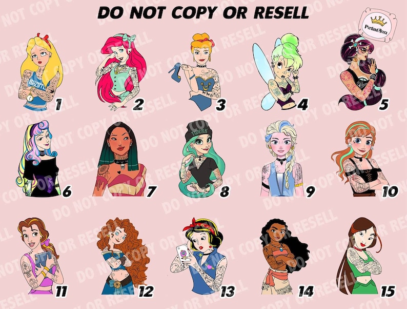 Punk Princess Bundle PNG, Some Girls Wear Pink Real Girls Wear Ink ...