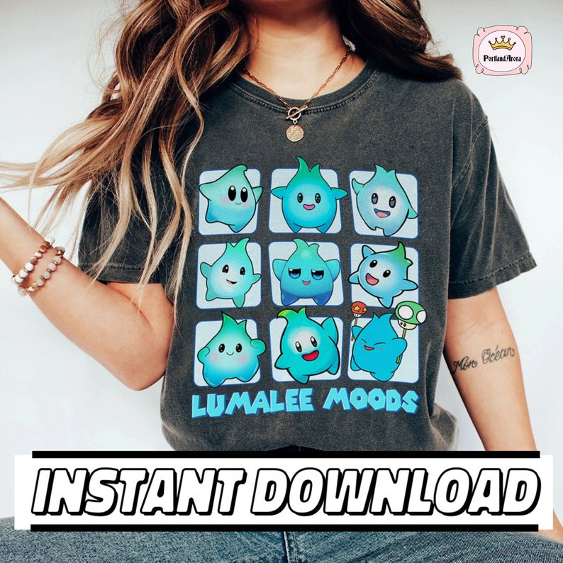 Lumalee Super Mario PNG Digital Prints Lumalee Moods PNG - Etsy