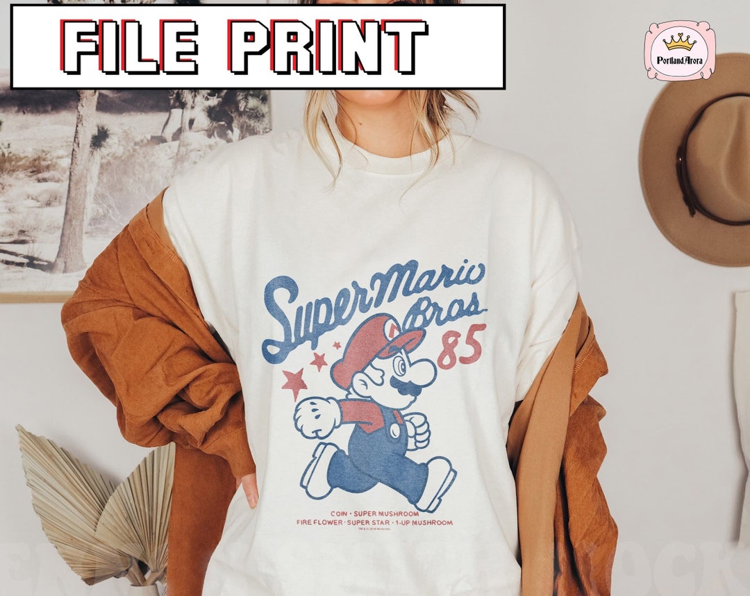 Retro Super Mario 1985 PNG, Super Mario Bros 85 Instant Download, Retro ...