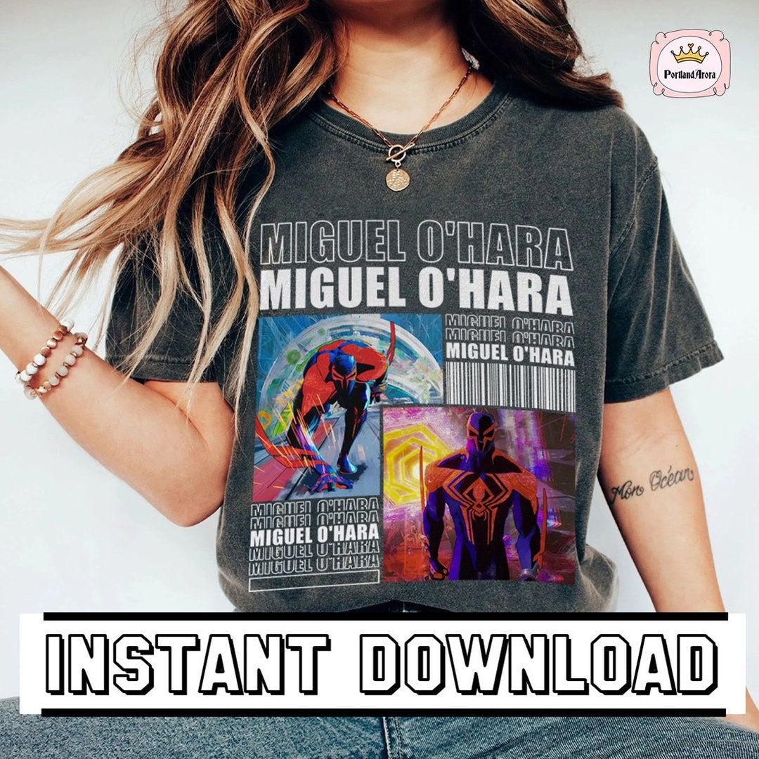 Miguel O'hara Shirt Design Spider-man PNG Across the Spider-verse ...