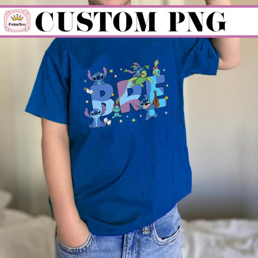 Custom Name Stitch Png Digital File, Stitch, Personalized Name ...