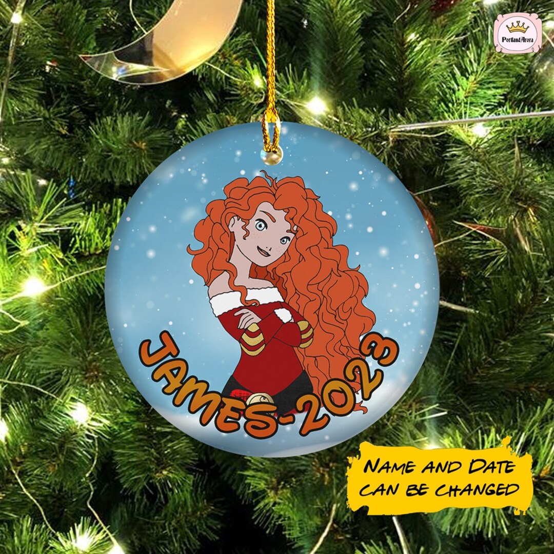 Personalization Merida Princess Christmas Ornament | Brave Lovers ...