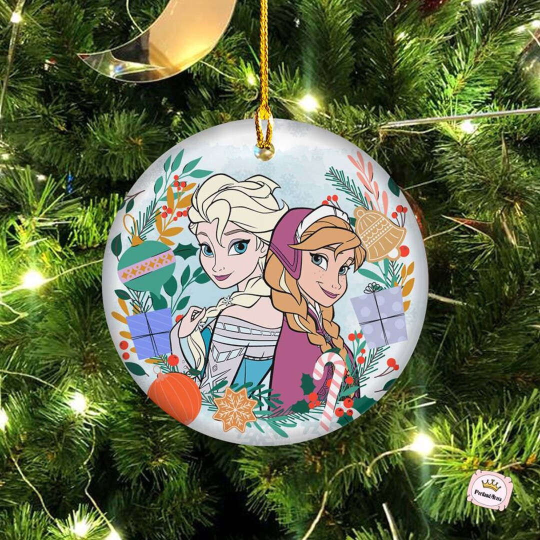 Elsa and Anna Ornament | Frozen Princess Ornament | Elsa Frozen ...