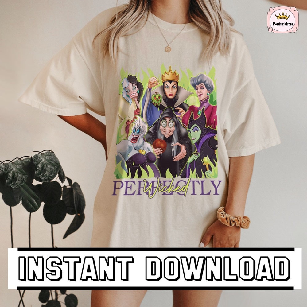 Instant Download | Perfectly Wicked | Retro Villains Squad PNG ...