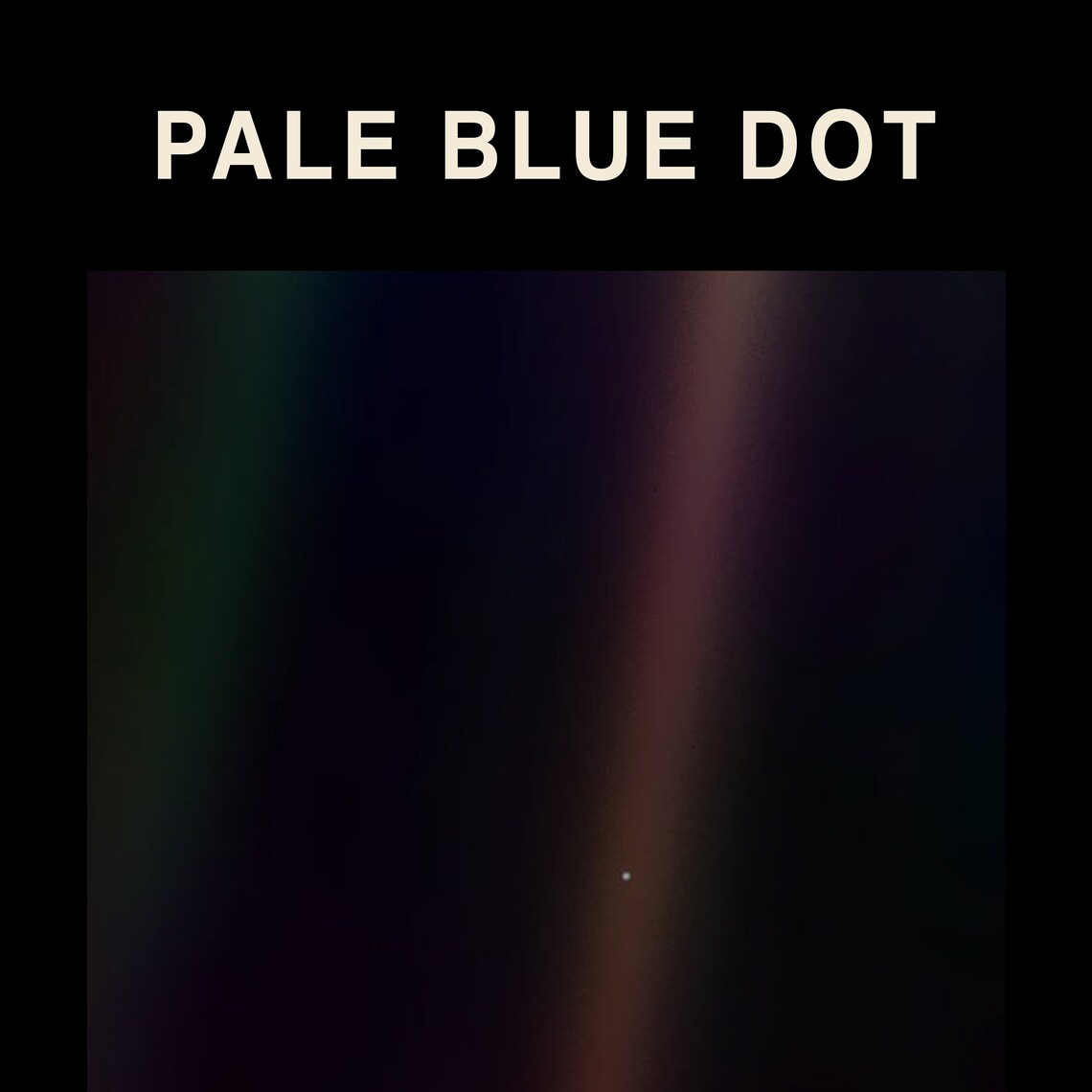 A Pale Blue Dot Poster Poster Pale Bleu Dot Carl Sagan - Etsy