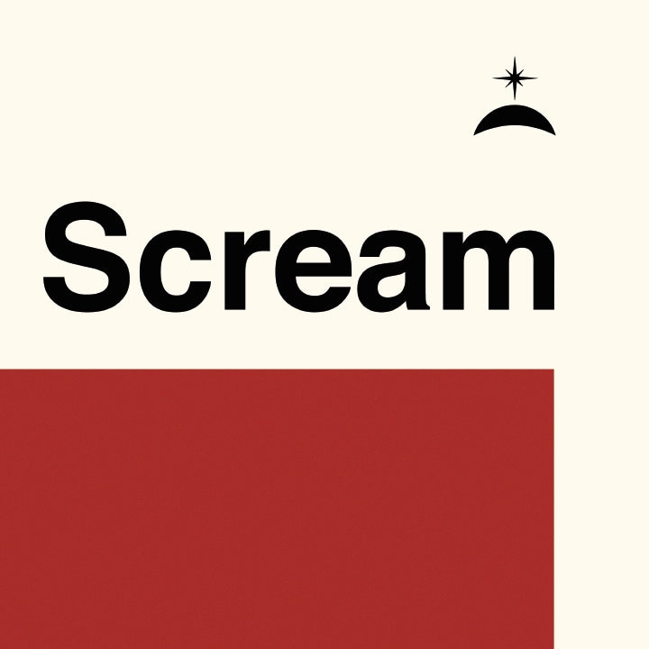 Scream Minimalist Poster | Midcentury Poster Scream | Midcentury Scream ...