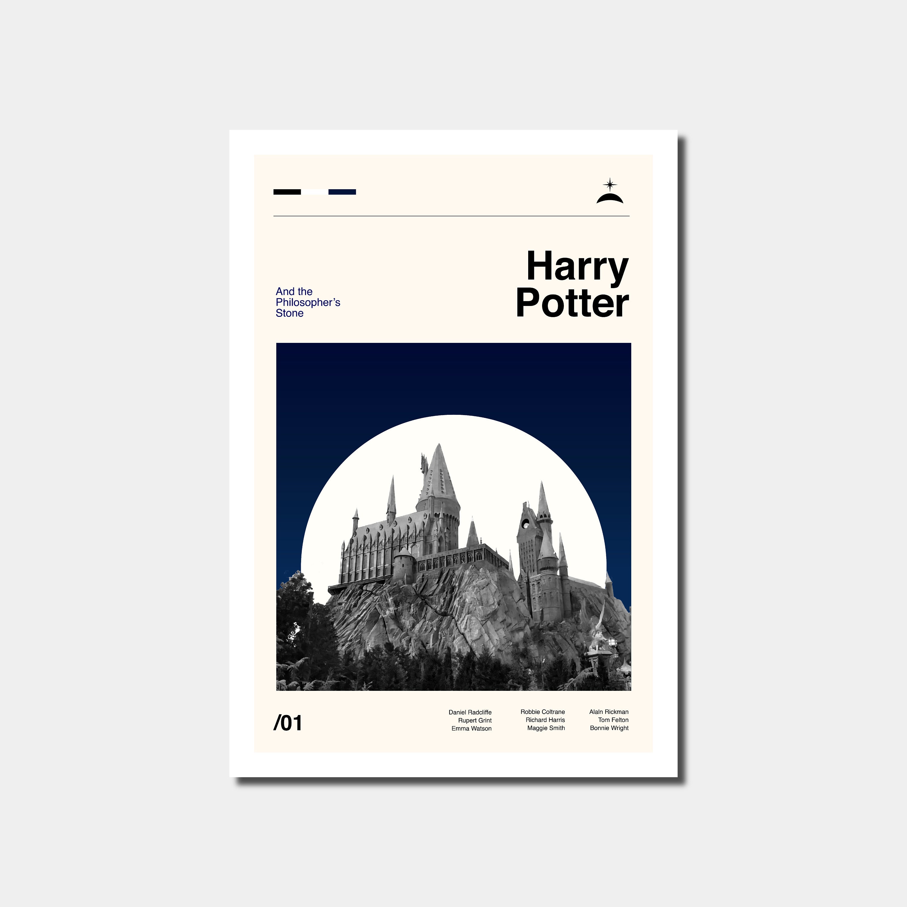 Harry Potter Minimalistic Midcentury Poster