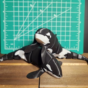 Orca Killer Whale Flexi Articulated Fidget Toy - Etsy