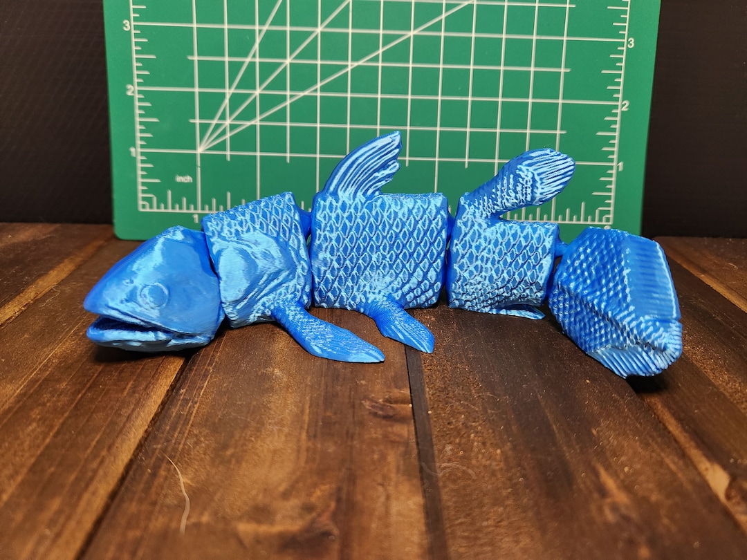 Coelacanth Flexi Articulated Fidget Toy -biology Science Paleontology ...