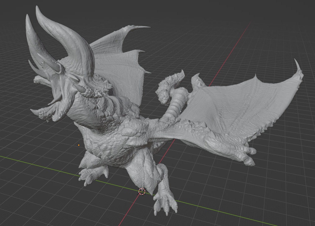 Monster Hunter Diablos 42mm Miniature Resin Model - Etsy