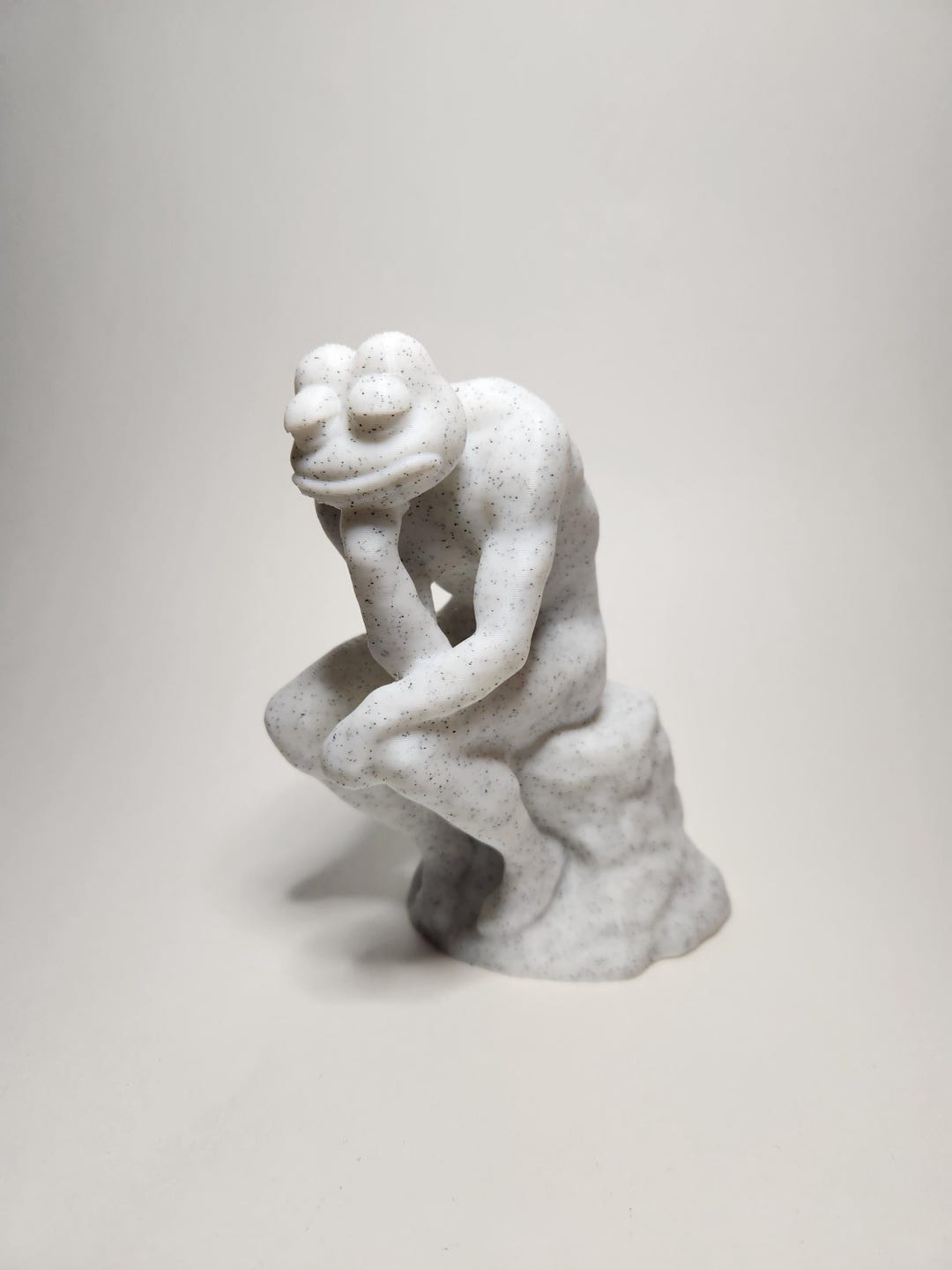 The Thinker Pepe Desk Art 3D Print - Etsy