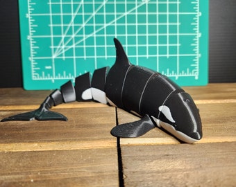 3D Printed Articulating Flexi Orca From Tik Tok Fidget Toy 3d Printed ...
