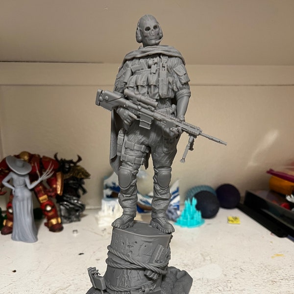Ghost Call of Duty Statue - Etsy