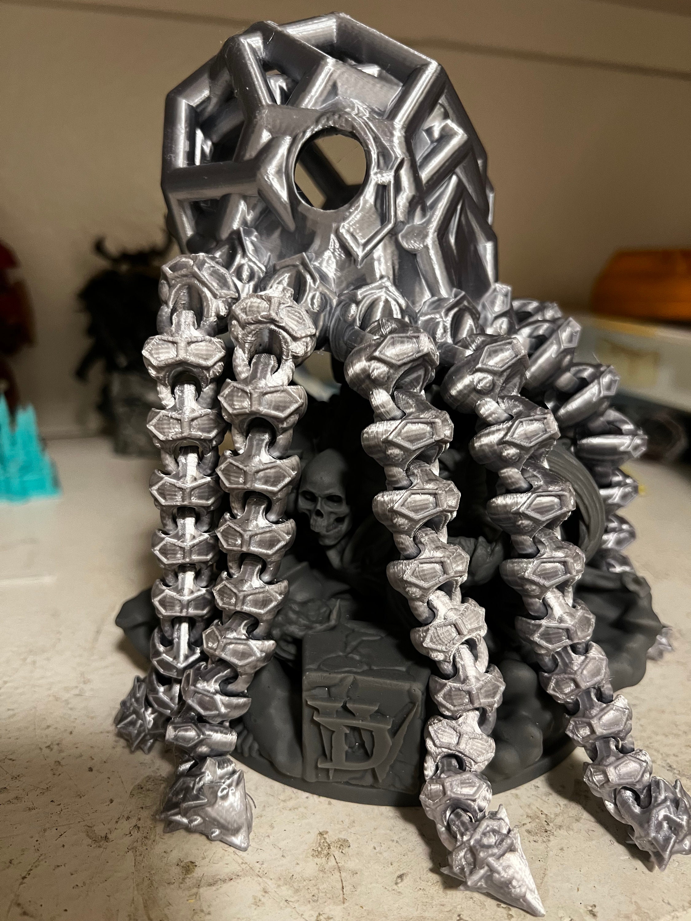 Articulated Void Octopus Sculpture 3D Printed in PLA With - Etsy