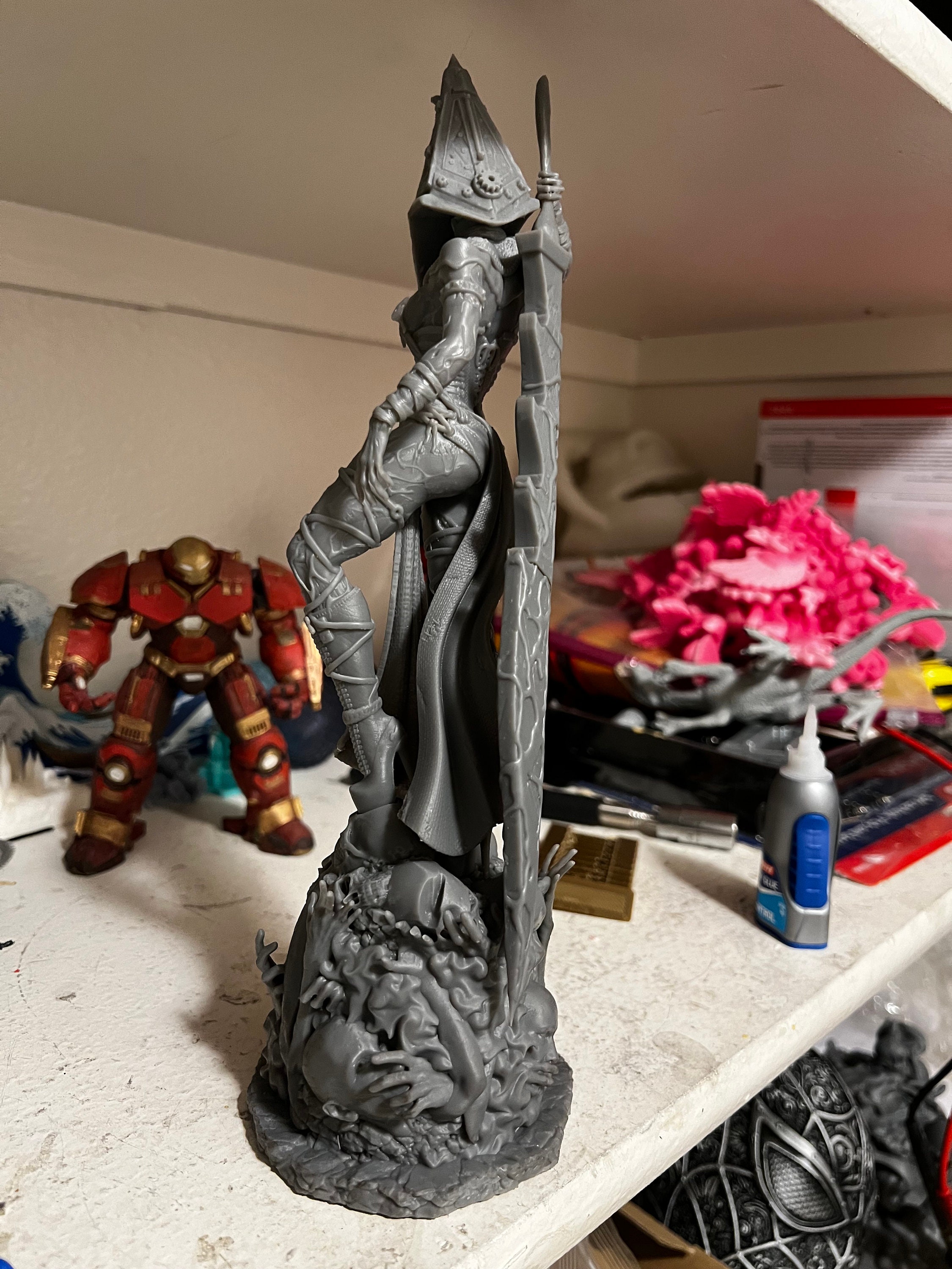 Unique 1:10 Scale Resin 3D Printed Pyramid Head Female Fan Art Kit ...