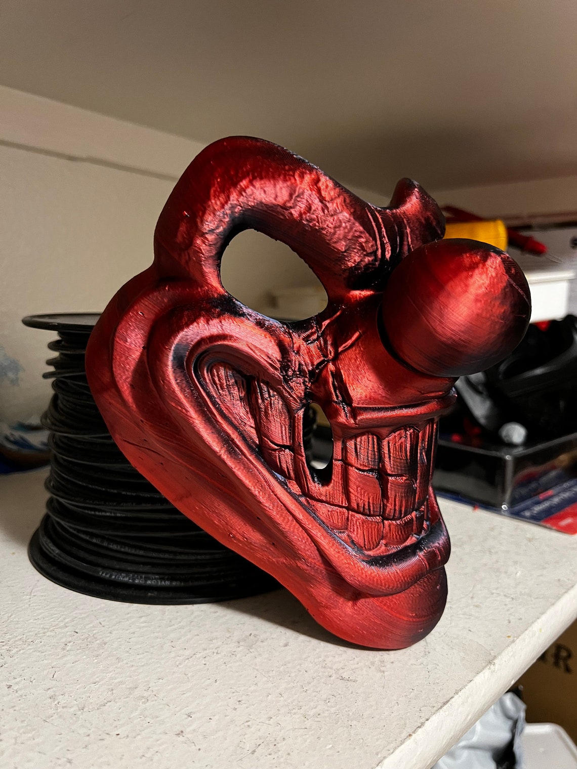 3D Printed Sweet Tooth Clown Mask Inspired by Twisted Metal - Etsy