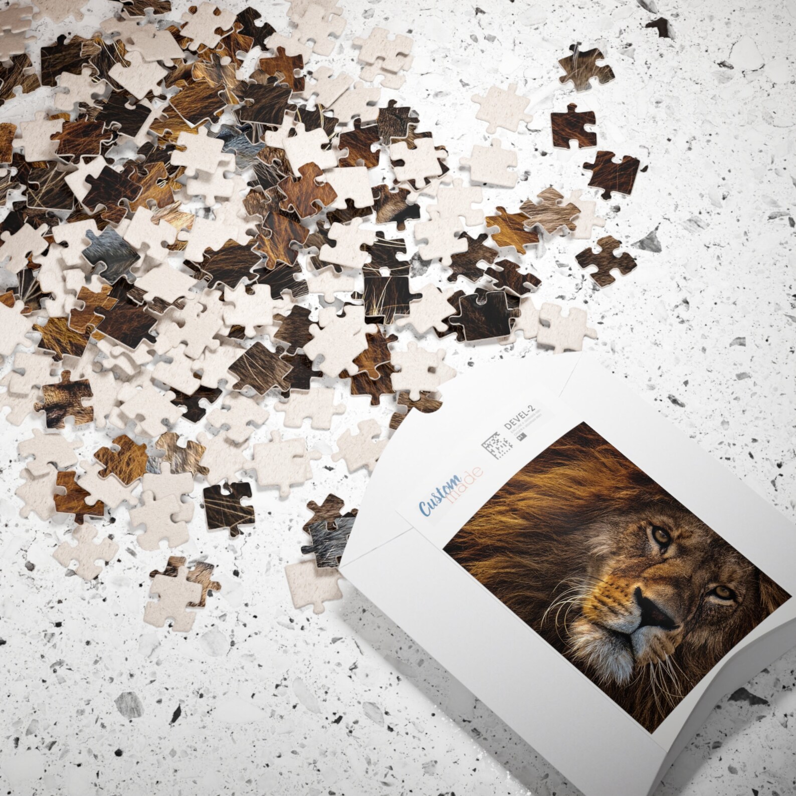 Puzzle Lion Face, Present, for Kids, for Adults (110, 252, 500, 1014 ...