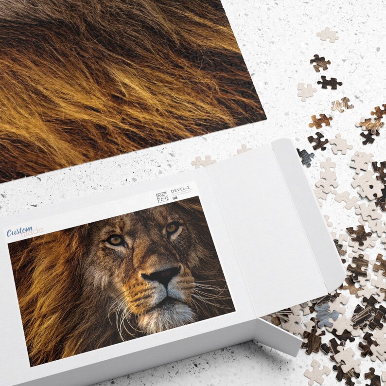 Puzzle Lion Face, Present, for Kids, for Adults (110, 252, 500, 1014 ...