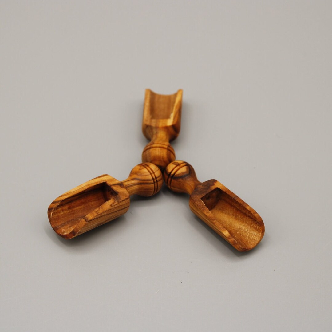 Mini Spice Scoop / 6 Cm / Made of Olive Wood / Handmade - Etsy