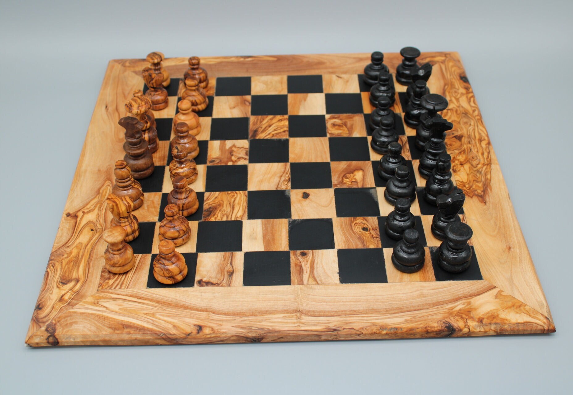 Rustic Chess Set Including Chess Pieces Playing Area: 32 X - Etsy