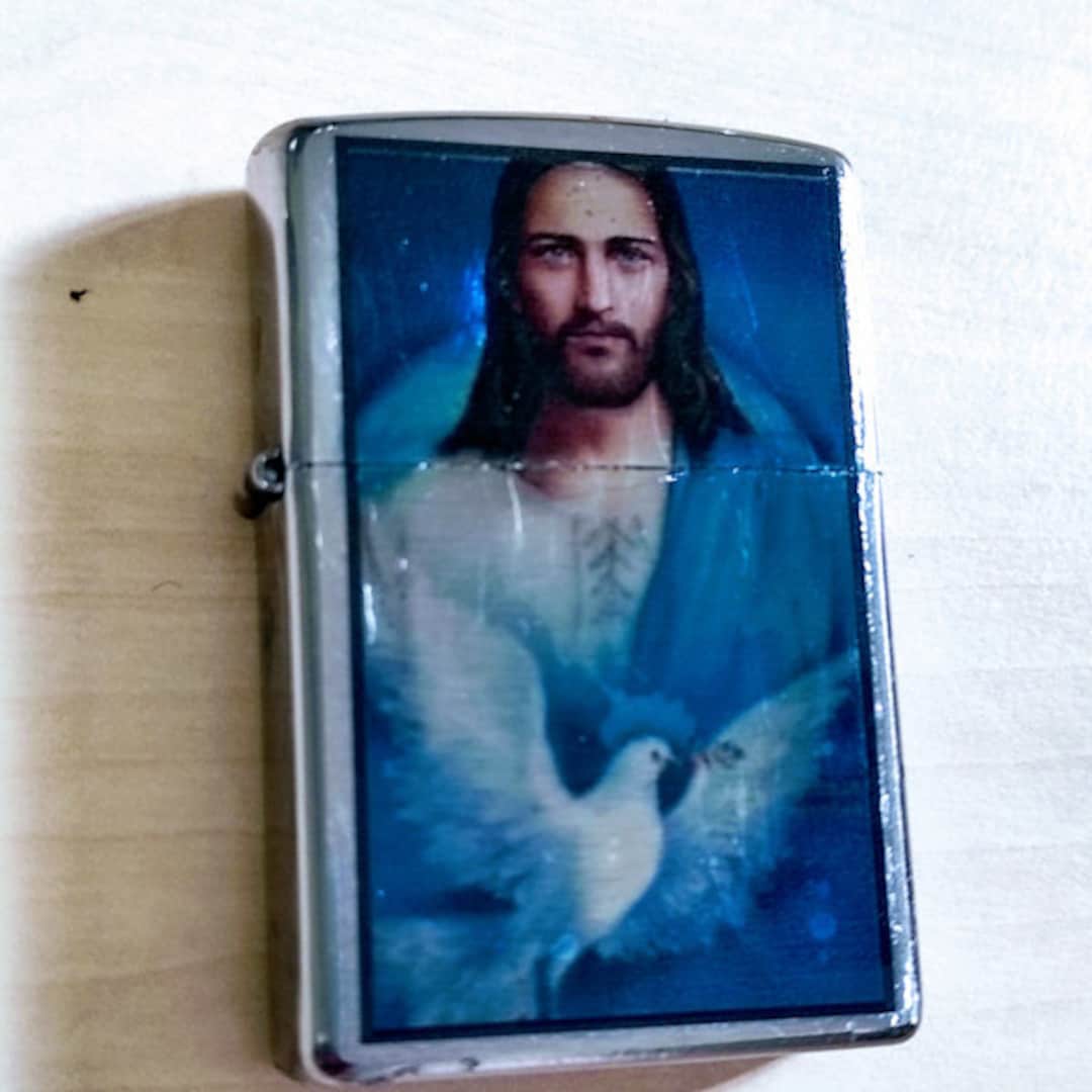 Original Zippo With Print / Jesus - Etsy