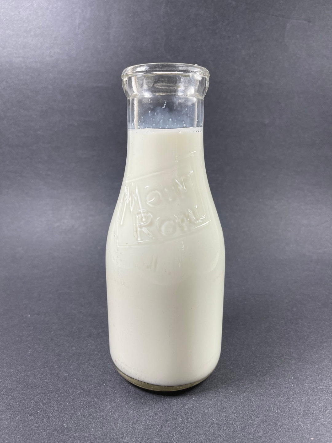 Mount Royal / Mont Royal Dairy 8" Pint Milk Bottle Montreal Canada 1920 ...