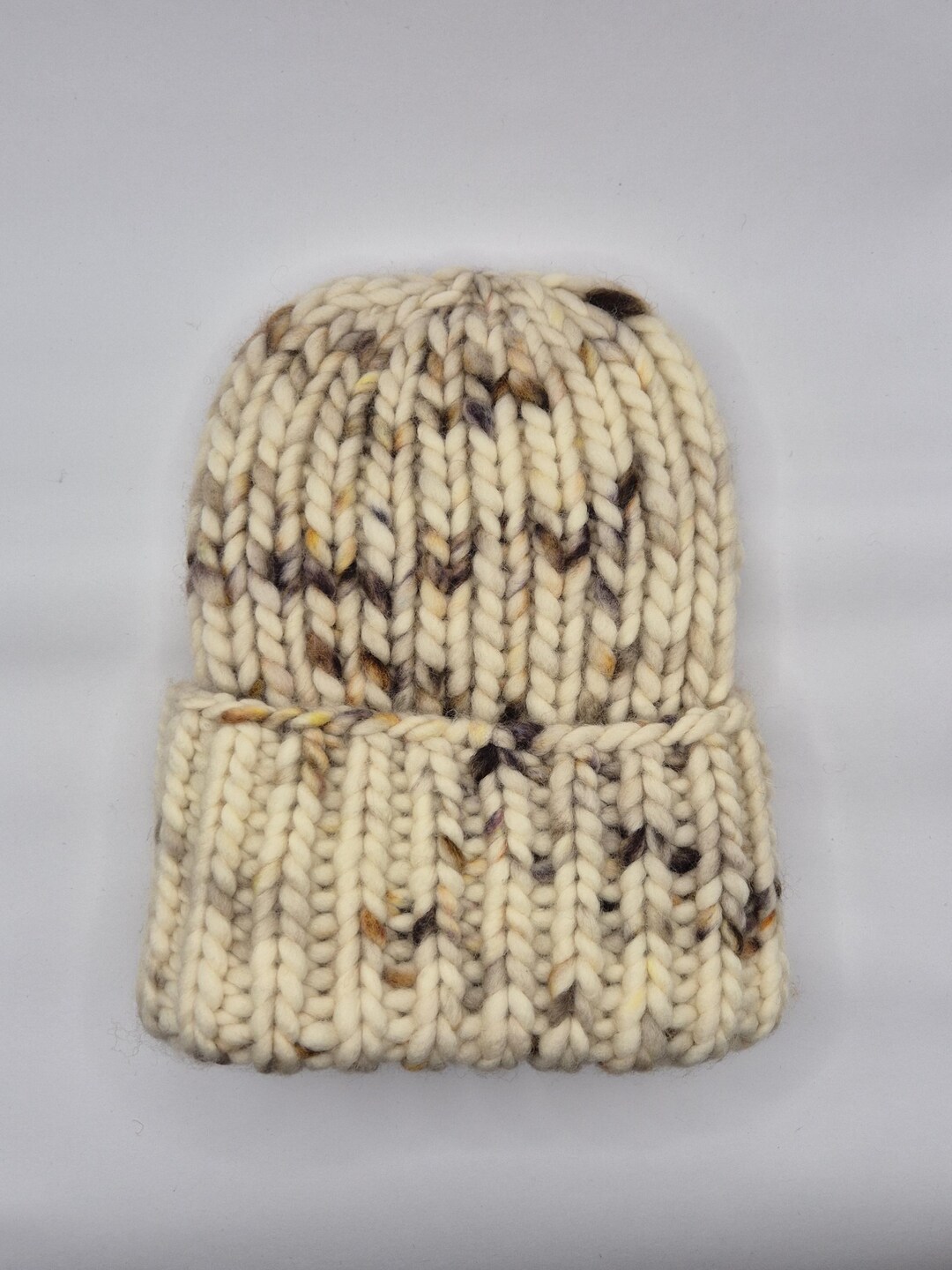 Beanie Knitting Pattern L Fold Over Brim L Easy to Follow Pattern I ...