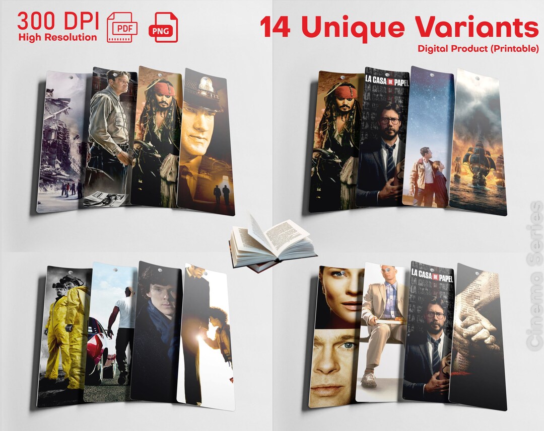 Printable Cinema Bookmarks, Caribbean, La Casa De Papel, Interstellar ...