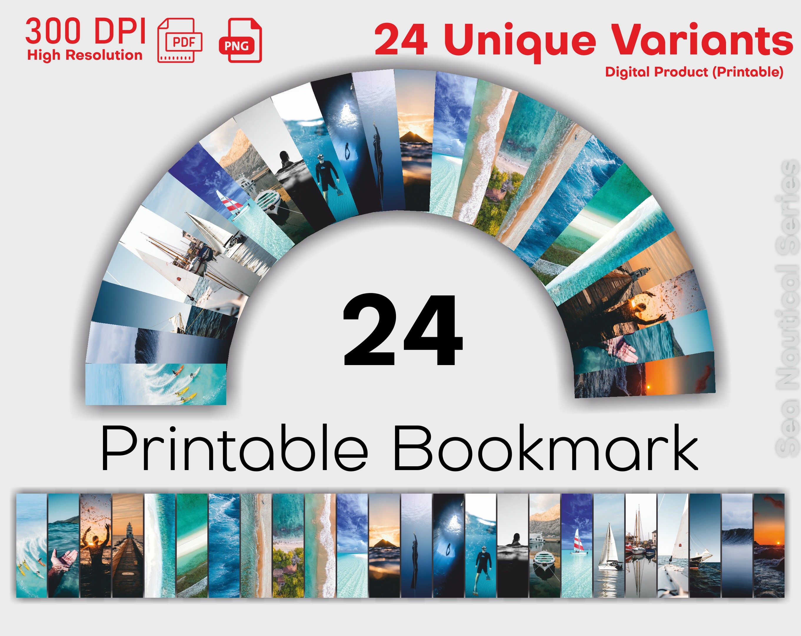 Printable Bookmarks Template, Printable Bookmarks Set, Digital Bookmark ...