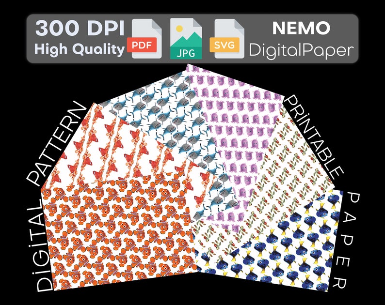 Finding NEMO PNG, Finding Nemo SVG, Nemo Letter, Nemo Invitation, Nemo ...