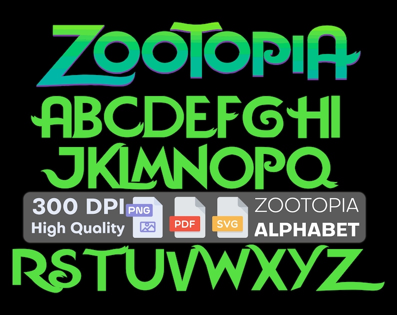 Zootopia PNG SVG Bundle | PNG Pack | Zootopia Sticker | Instant ...